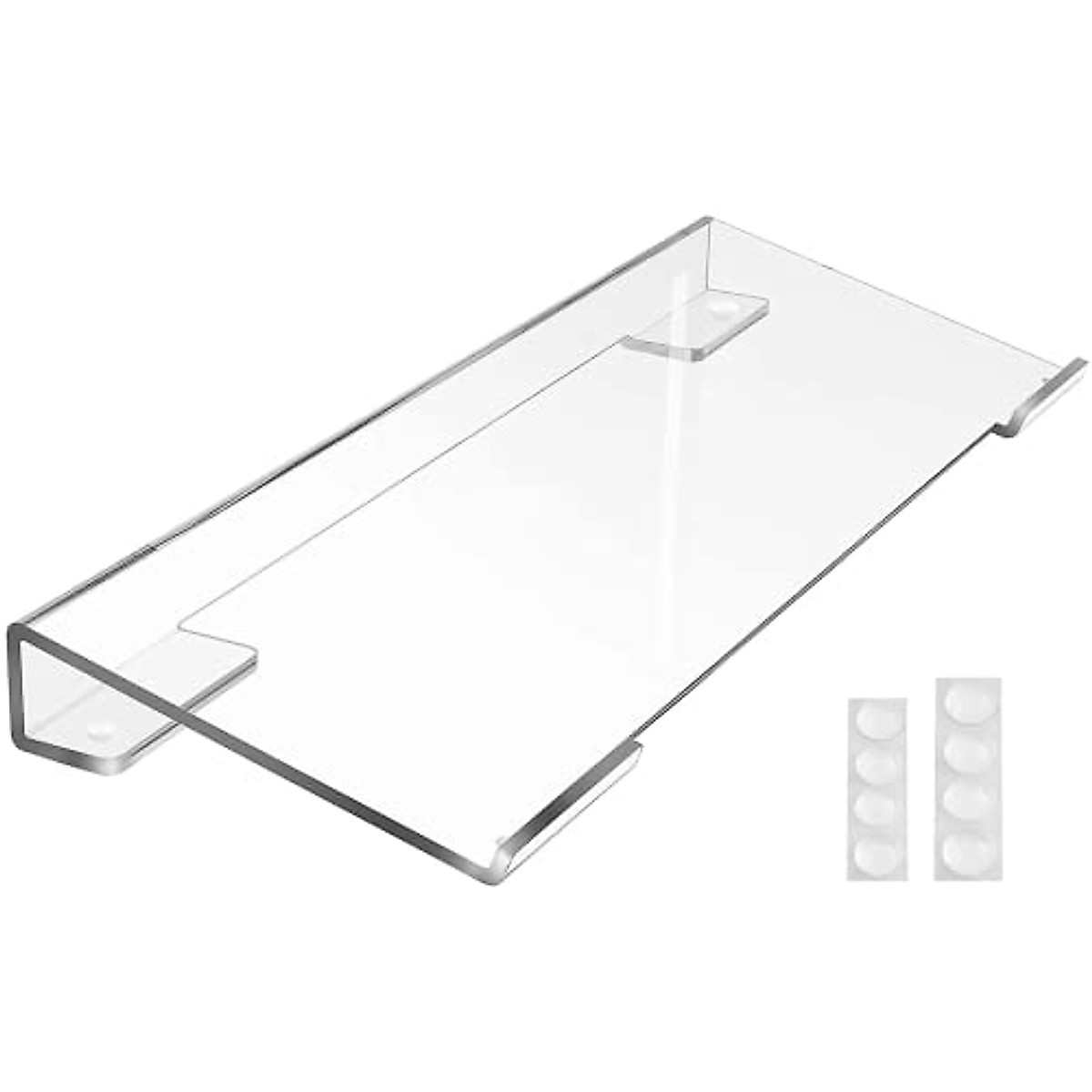 MaxGear Computer Keyboard Stand Keyboard Riser Acrylic Keyboard Stand for Desk Clear Keyboard Holder for Desk with Adjustable Height for Easy Ergonomic Typing at Office, Home, School