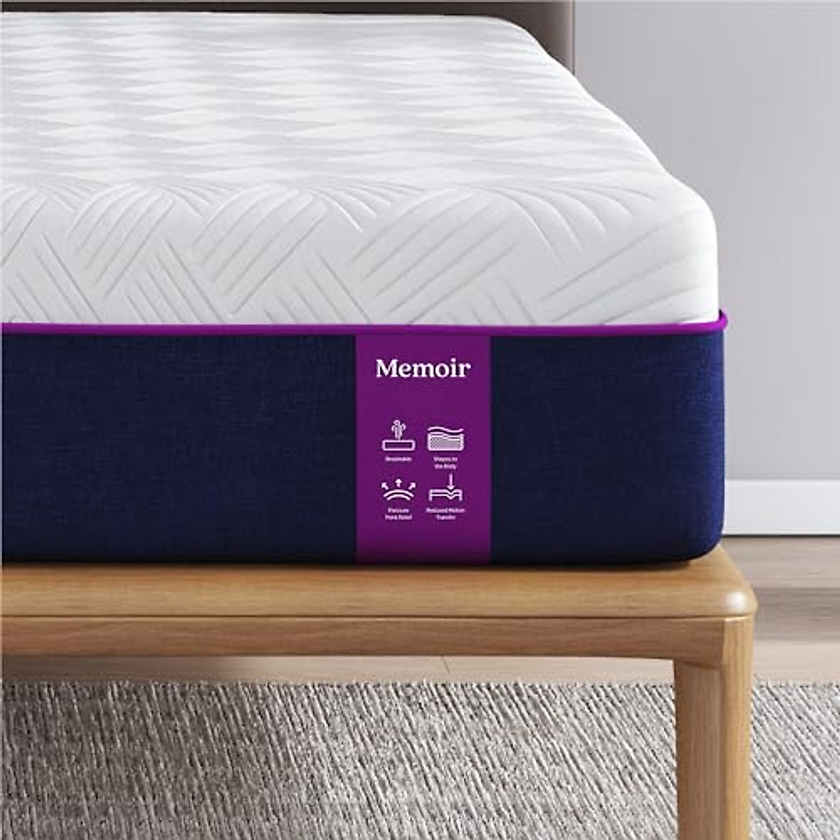 Signature Sleep Memoir 12 Inch Memory Foam Mattress-in-a-Box, Medium, Certipur-US and OEKO-TEX, King