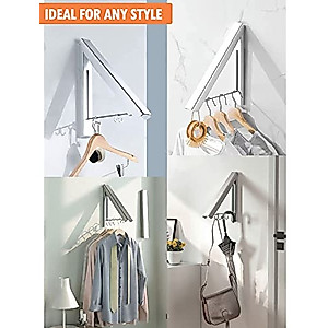 Ollacy Folding Clothes Retractable Rack Hanger