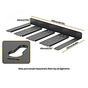 TZDTMEOS Electric Drill Storage Rack , Power Tool Organizer, Holds 4 Drills & Batteries, Hanging Wall Mounted Organizer for Garage, Home, Workshop, Shed (Rack)
