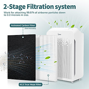 4 Pack C545 HEPA Replacement Filter Compatible with Winix C545 Air Purifier, Replaces for Winix C545 Replacement Filter S 1712-0096-00