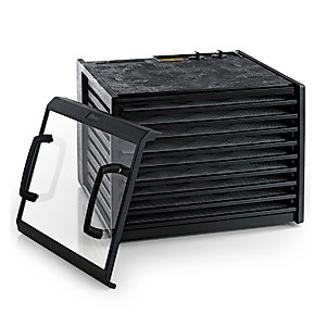 Excalibur 3926TCDB Electric Food Dehydrator Machine with Clear Door, 26-Hour Timer, Automatic Shut Off and Temperature Control, 600 W, 9 Trays, Black
