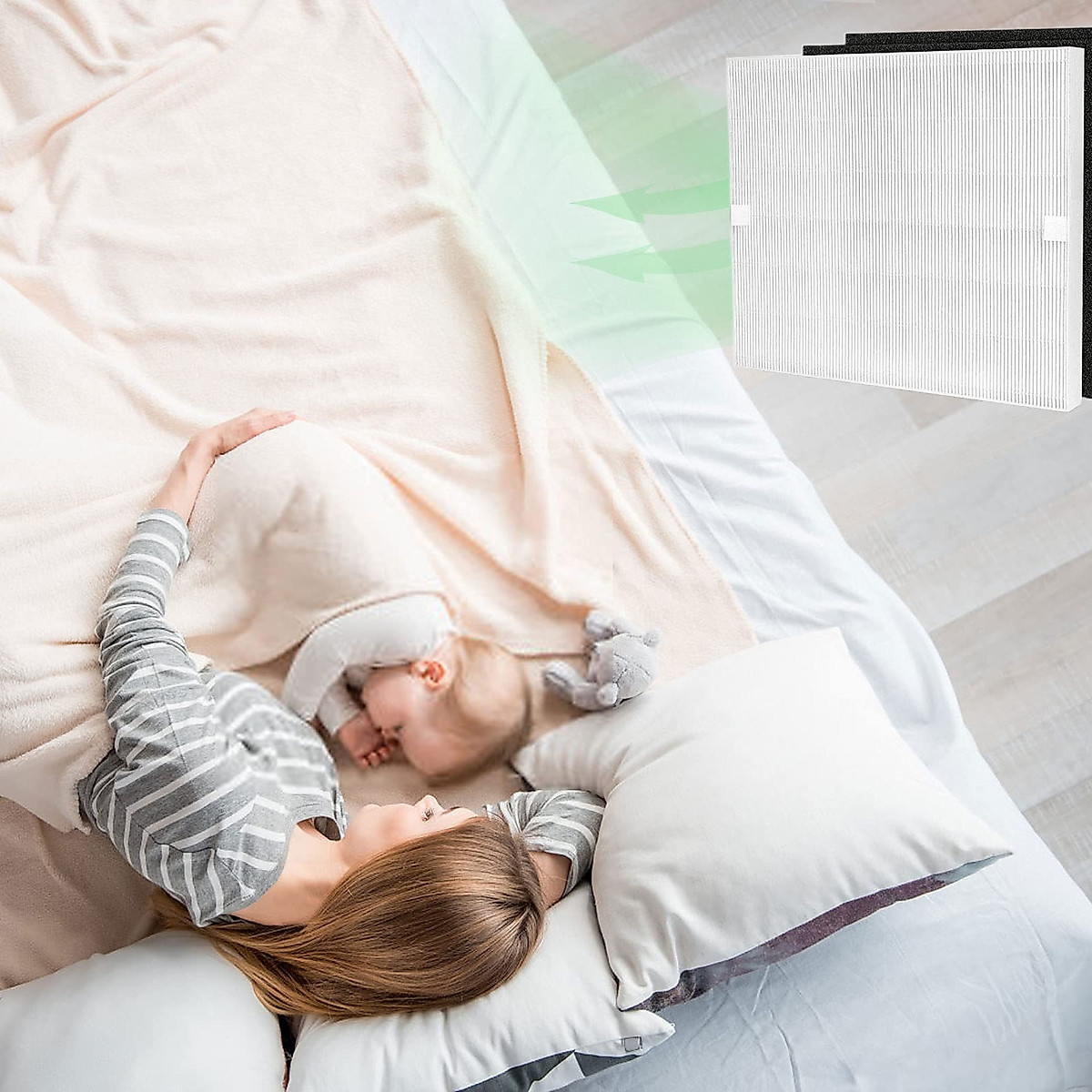 Replacement Filter for Coway AP1512HH AP-1512HH-FP, 3304899 Filter with 6 Pack Carbon Pre-filters