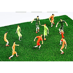 NWFashion 100PCS 1:150 Scale Hand Color Painted Model Train People Figure (1:150 13mm)