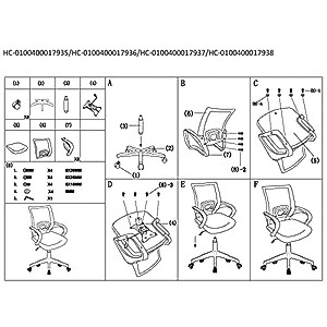 Geniqua Ergonomic Office Chair Mesh Desk Chair Computer Chair Lumbar Support Modern Rolling Adjustable Swivel Task Chair for Home Office, Purple