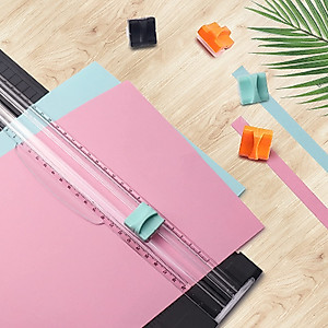 ZEQUAN Paper Cutter Blades, Paper Trimmers Replacement Blades with Safe Hiding Blade Design, Mint Green 1 x 1 x 0.86 in