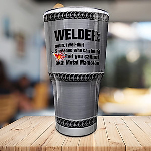 N NAMESISS-All Over Printed Welder Tumbler 30 OZ, Metal Magician Welder Symbol Tumbler, Usa Flag, Welder Tumbler All Over Printed, Gift For Father, Gift For Him, Welder Father's Day