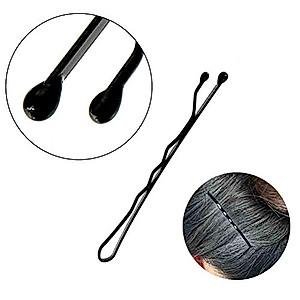 320 Pcs Bobby Pins U Hair Pins Set for Women Girls, Includes 200 Gold Black Different Shapes Hair Pins and 120 Rubber Hair Bands Stocking Stuffers for Women Kids