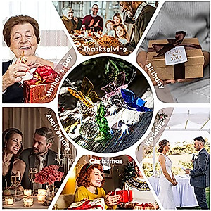 H&D HYALINE & DORA Crystal Flying Butterfly with Crystal Ball Base Figurine Collection Cut Glass Ornament Statue Animal Collectible Pack of 4