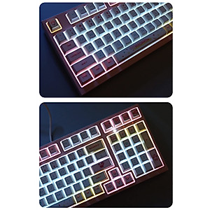 ZMX Macaroon PBT Dye-Sublimation Keycap,XDA Profile 136 Keys Custom Keycaps Set for MX Switch Mechanical & Gateron Optical Gaming Keyboards