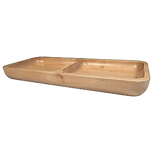 Anza Solid Maple Wood Rectangular Display Platter and Tray, Small