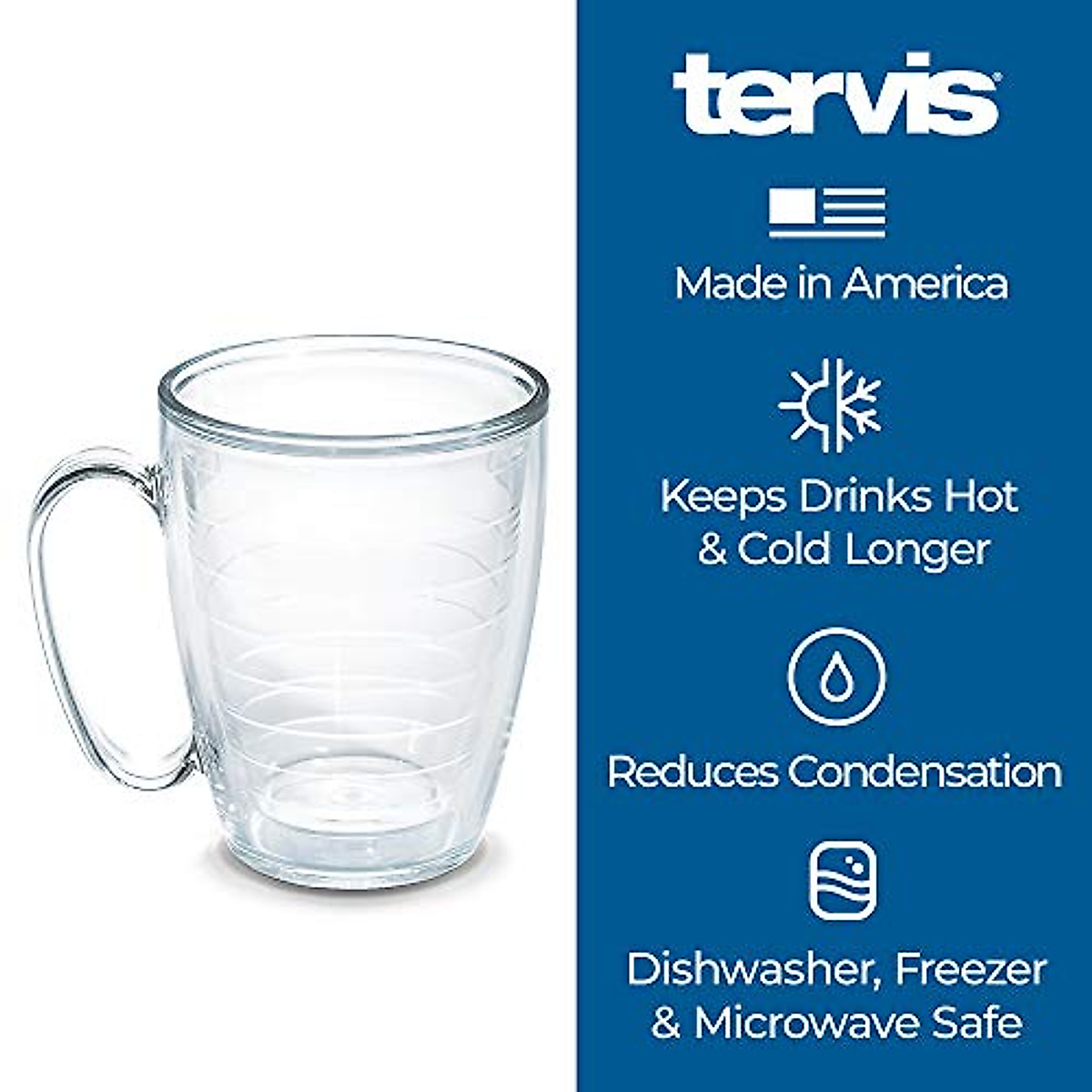 Tervis Peanuts™ - 70th Comic Strip Made in USA Double Walled Insulated Tumbler Travel Cup Keeps Drinks Cold & Hot, 16oz Mug, Clear