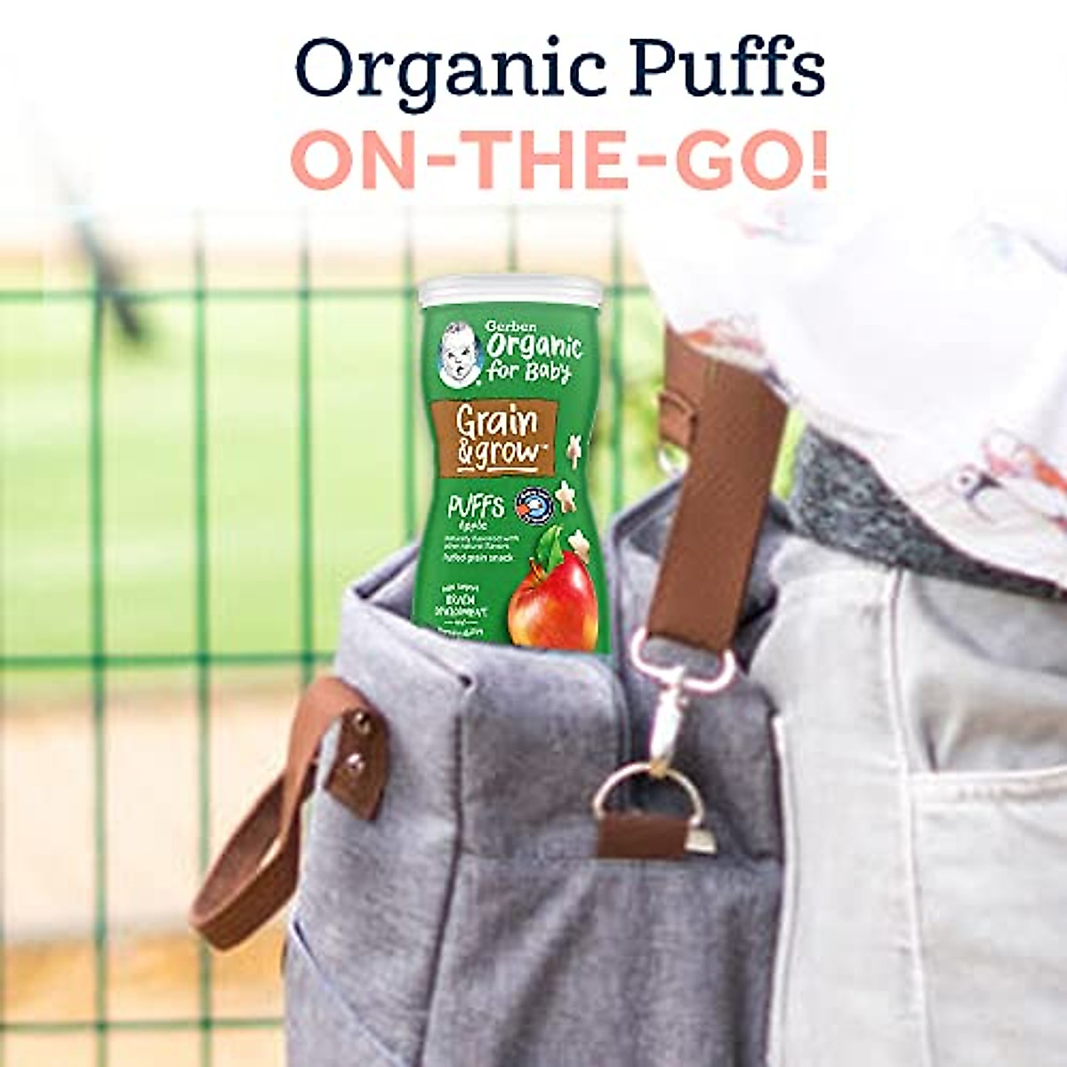 Gerber Baby Snacks Organic Puffs, Cranberry Orange, 1.48 Ounce (Pack of 6)