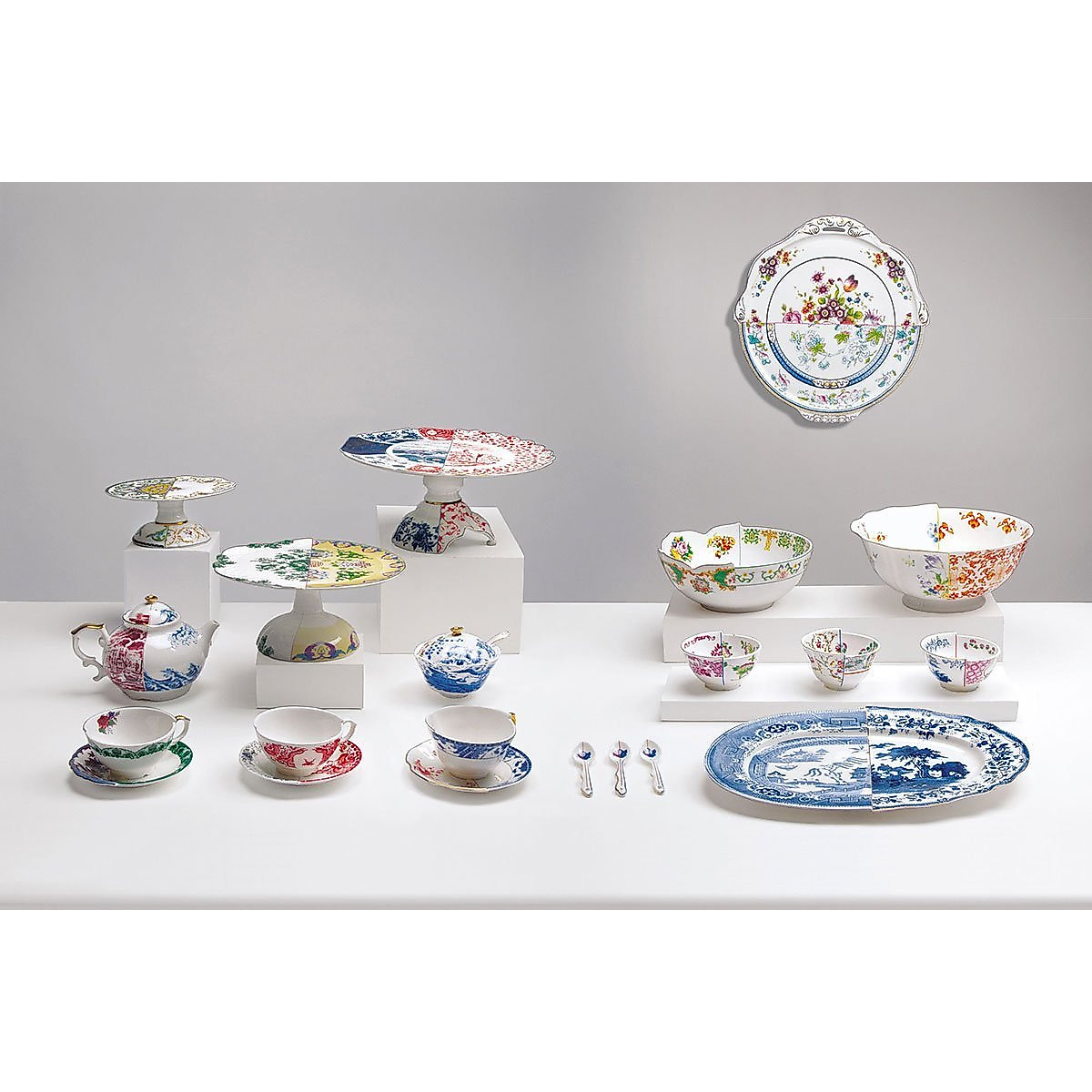 SELETTI Hybrid IRENE 126196 Rice Bowl, Multicolor, W 4.1 x D 4.1 x H 2.3 inches (10.5 x 10.5 x 5.8 cm), Kitchen, Dining Table, Tableware, Stylish, Cute, Overseas Style, Western Style