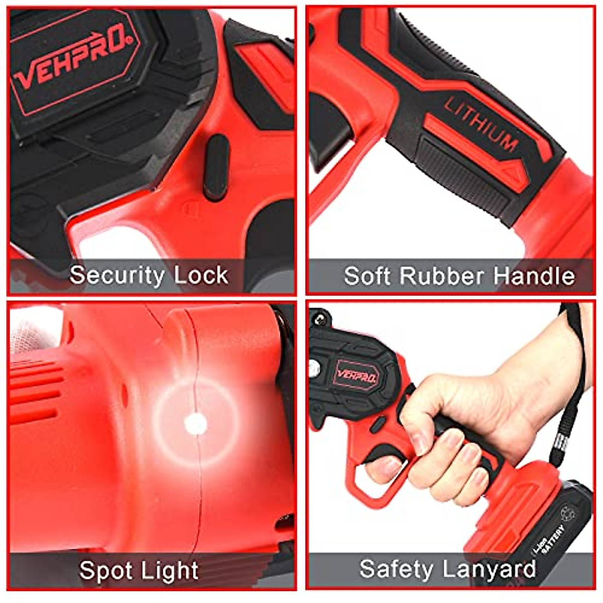 Amikadom #9y8b88 24V Electric Cordless Saw Woodworking Electric Chain Saw Wood Cutter