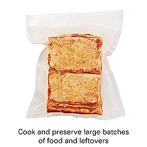 Hamilton Beach Vacuum Sealer, (3-Pack) 11 in x 16 ft Rolls for NutriFresh, FoodSaver & Other Heat-Seal Systems (78321)