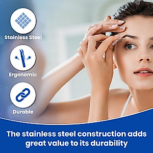 Bianco Brothers Professional Stainless Steel Tweezers | Strong Rust Resistant Tweezers with Ultra Fine Point Design for Precision | Perfect for Facial Hair Removal for Women & Men | Made in USA