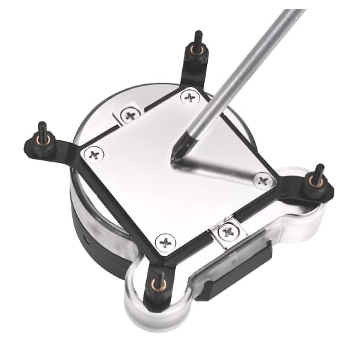 Thermaltake Pacific MX2 Ultra CPU Waterblock, 2.1 inch LCS Disaplay, Build in Water Temperature Senser, LGA 1700, CL-W332-CU00SW-A,Black