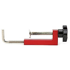 Woodworking G Clamp Adjustable Fixed Clamps Woodworking Clips Universal Fence Clip General G Clamp Hand Operated Tool - Clamping Range 2.76- 5.91in(Red)
