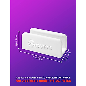 Govee RGBIC Neon Rope Light Mounting Brackets H1000, RGBIC Rope Light Clips, WiFi Neon Lights Holders 20pcs for Neon Rope Light Models H61A0, H61A2, H61A5, H61A8（Not Support H61D3 & H61D5)