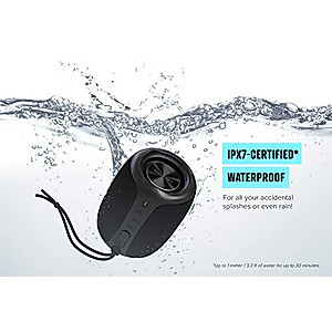 Creative Muvo Play Portable Bluetooth 5.0 Speaker, IPX7 Waterproof for Outdoors, Up to 10 Hours of Battery Life, with Siri and Google Assistant (Black)