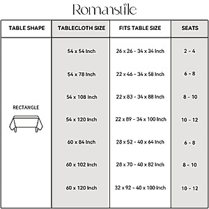 Romanstile 100% Waterproof PVC Tablecloth, Rectangle Oil Spill Proof Stain Resistant Vinyl Table Cloth, Wipe Clean Plastic Table Covers for Kitchen/Dining/Parties - 54 x 78 Inch, Light Grey
