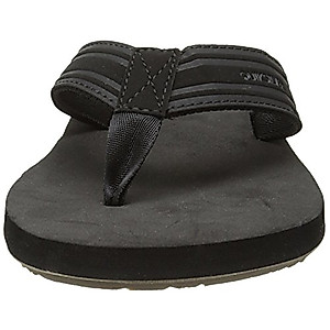 Quiksilver Men's Monkey Wrench 3 Point Sandal, Black/Black/Brown, 9 M US