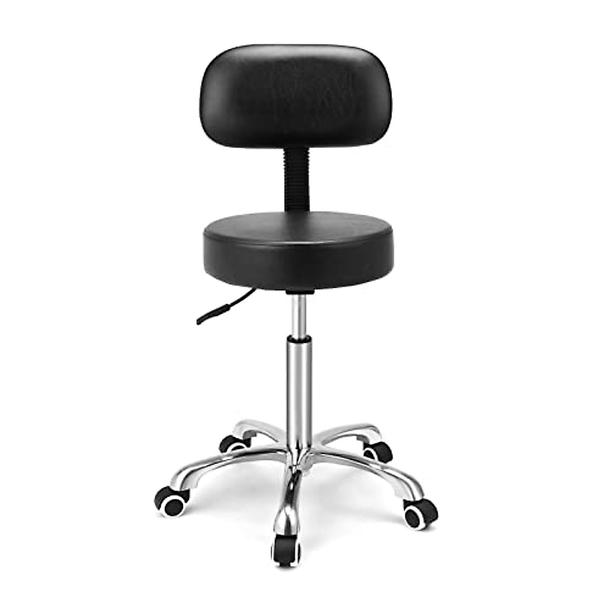 Adjustable Rolling Swivel Stool Chair - Heavy Duty 350lb Cap