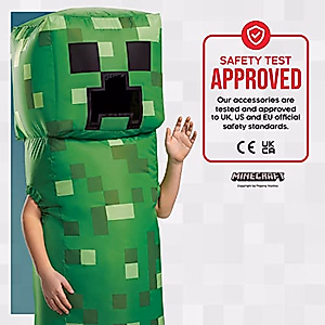 Disguise Minecraft Creeper Inflatable Costume , Green