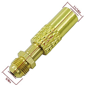 MENSI 3/8" Male Flare Converter Adapter for Coleman Roadtrip LXE Grill to Hook Up RV Propane Extension Hose