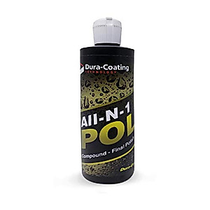 Dura-Coating All-N-1 Car Polish, 16 oz. – Cleans, Glazes and Protects in One Car Polisher, for Painted Surfaces, Gel Coats and Fiber Glass