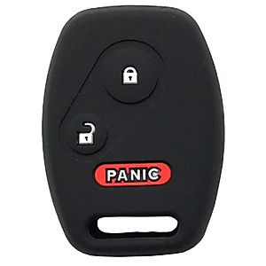 Silicone Protective Skin Glove Key Fob Cover Case fit for Honda Civic Pilot Accord Crosstour LX EX CR-V CR-Z Insight Odyssey Ridgeline Keyless Entry Key Fob Accessories (Black Blue)