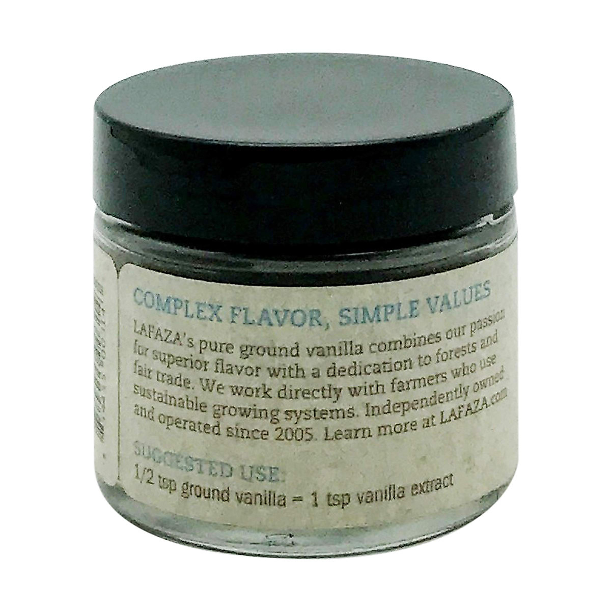 Lafaza All Natural Madagascar Bourbon Pure Ground Vanilla Bean Powder, 1oz