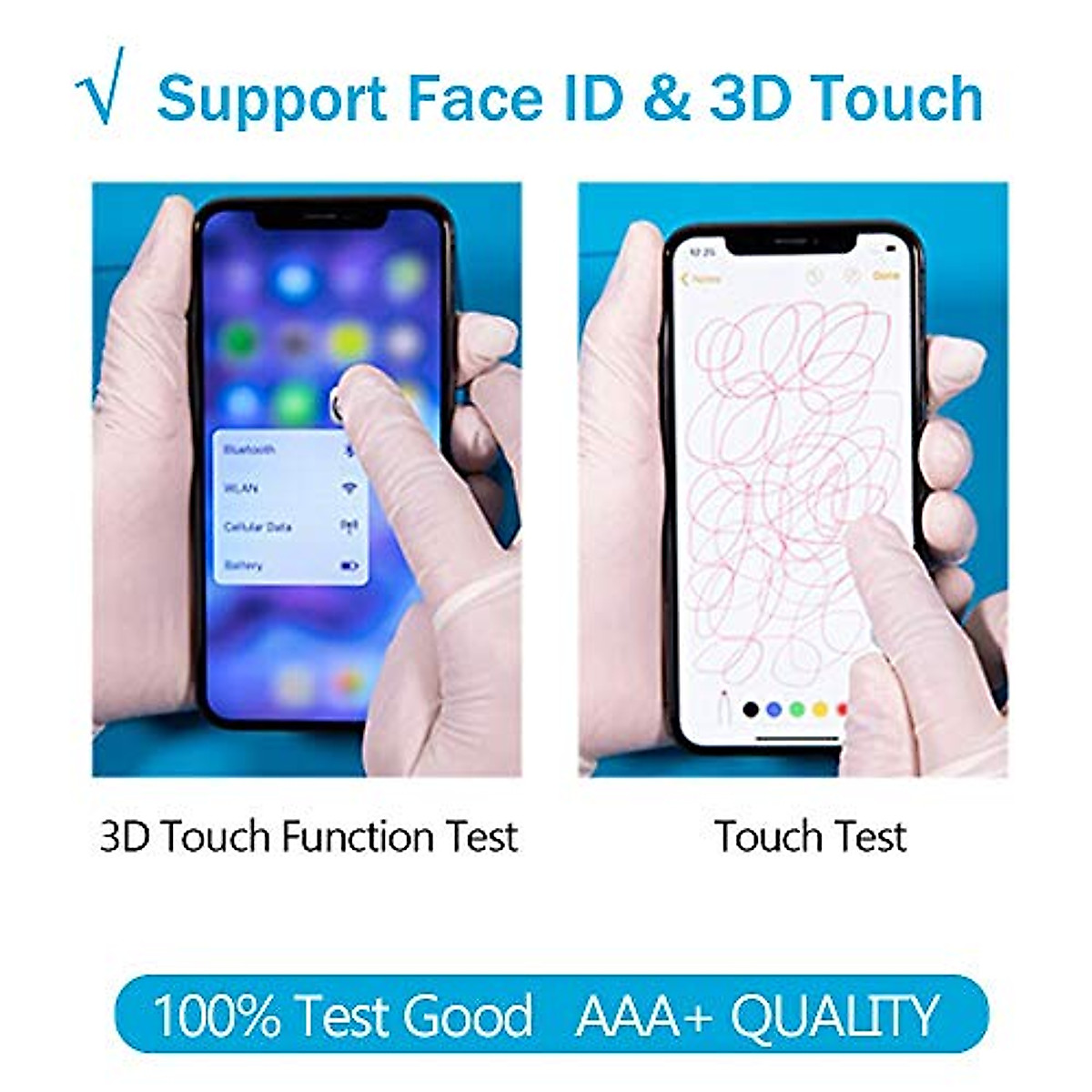 Screen Replacement Compatible for iPhone 11 Screen Replacement 6.1 inch LCD Display 3D Touch Digitizer Frame Assembly Full Repair Kit, with Repair Tools