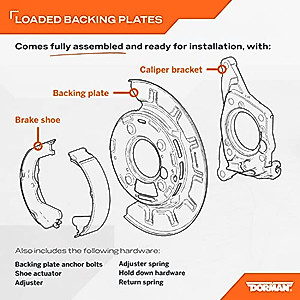 Dorman 926-271 Rear Driver Side Parking Brake Assembly Compatible with Select Ford Models