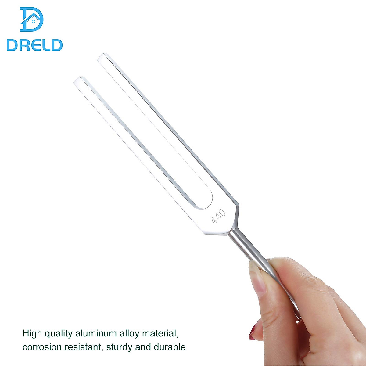 440 Hz Tuning Fork, A440Hz Tuning Fork with Silicone Hammer Bag for Violin Guitar Tuner Instrument, DNA Repair Healing, Sound therapy, Perfect Healing, Balancing, Healers, Vibration