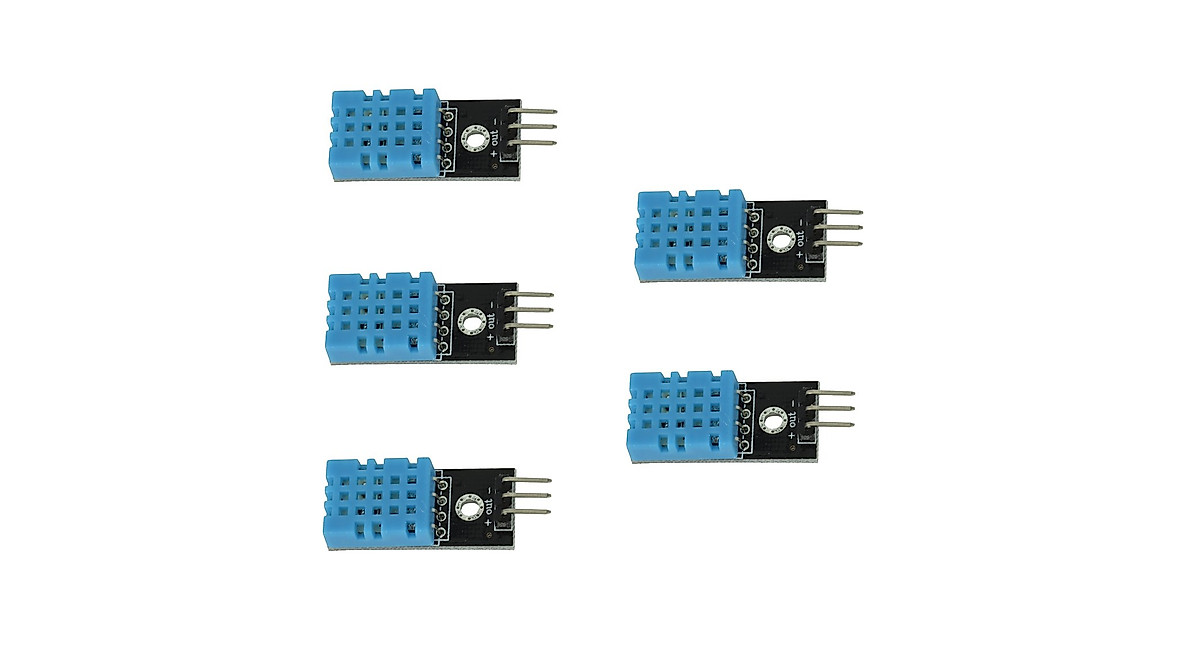 HiLetgo 5pcs DHT11 Temperature Humidity Sensor Module Digital ...