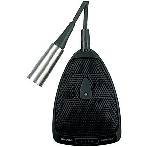 Shure MX393/C Condenser Microphone - Cardioid Black