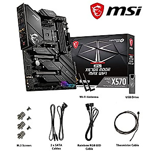 MSI MPG X570S Edge MAX WiFi Gaming Motherboard (ATX, AMD, Socket AM4. DDR4, PCIe 4, CFX, M.2 Slots, Wi-Fi 6E)