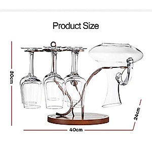 NILICAN Can Be Placed Decanter Wine Glass Holder Kitchen Living Room Bar Metal Free-standing Desktop Tableware Storage Rack Glasses Frame Drying System