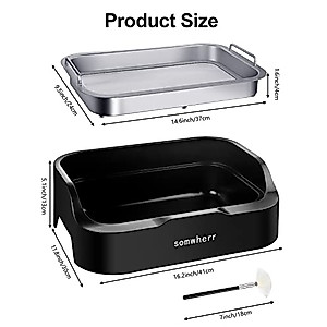 Trimming Tray for Buds, Ergonomic Design Trim Tray with 150 Micron Mesh Pollen Screen and Pollen Box, Herb Dry Sifter Trim Tray with Screen