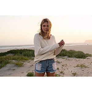 INK STITCH Women PRM2000 California Wave Crewneck Sweatshirts - Black (XL)