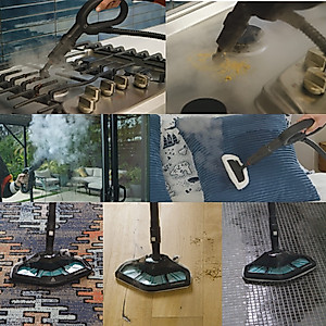 POLTI Vaporetto Smart 100 Steam Cleaner with Continuous Fill, Sanitize, Clean Floors, Carpets and Other Surfaces Adjustable High Power Steam Pressure Up to 58 PSI with 10 Accessories 2 Year Warranty