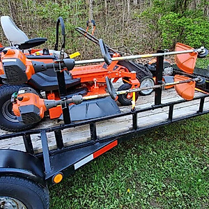 JMTAAT 2 Place Weeder Trimmer Weed-Eater Edgers Gas Racks Holders Hold Two Open Landscape Trailer