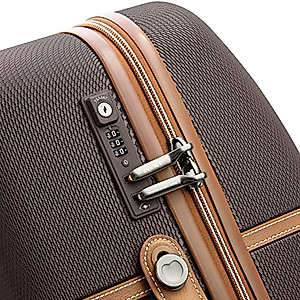 DELSEY PARIS Chatelet Air Hardside Luggage, Spinner Wheels, Chocolate Brown, Carry-on 21 Inch