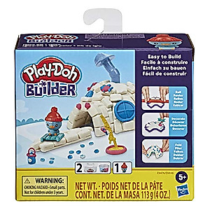 Play-Doh Builder Igloo Mini Animal Building Kit for Kids 5 Years and Up with 2 Cans, Non-Toxic - Easy to Build DIY Craft Set