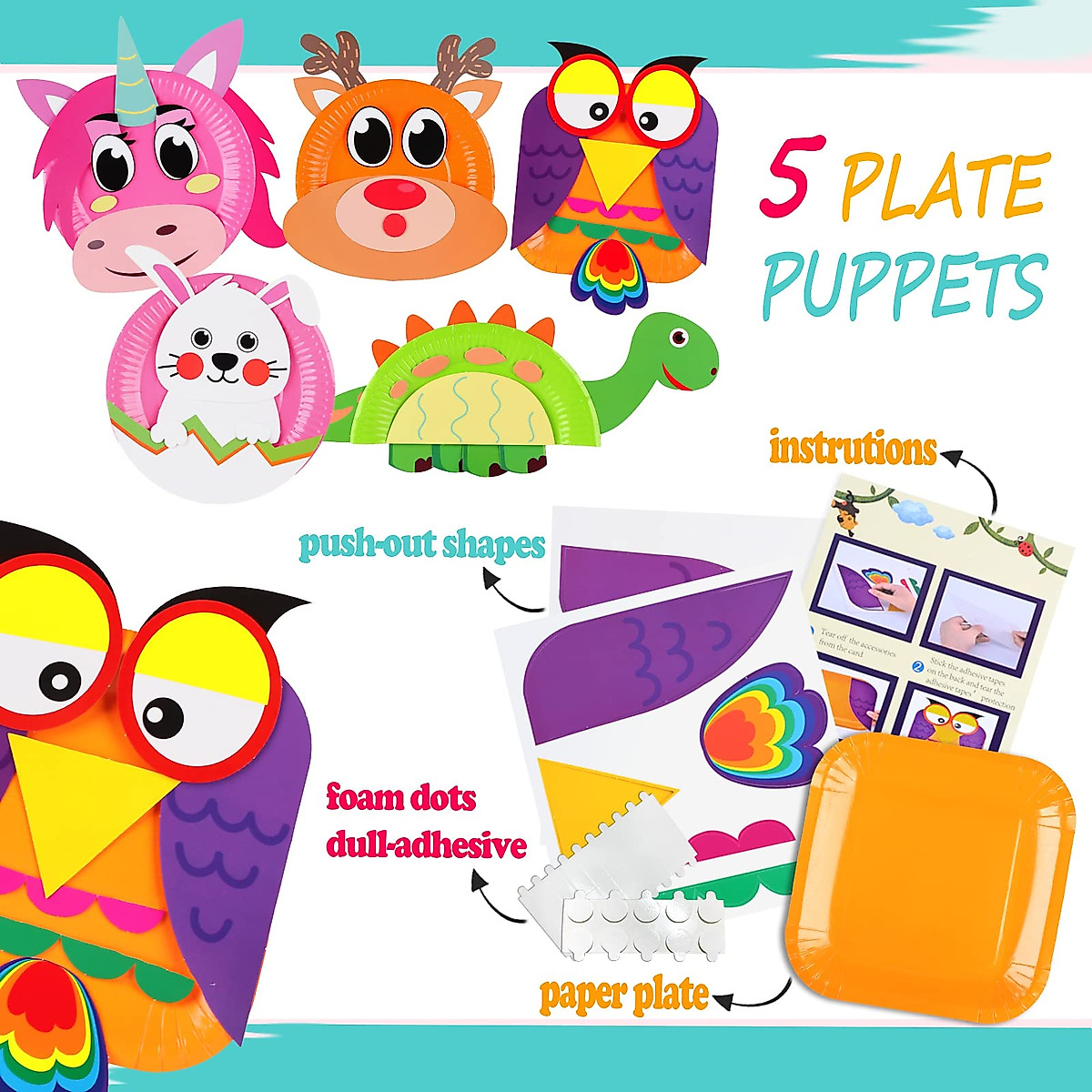 Mojitodon All-Inclusive Toddler Art and Craft Activity Kit - Includes 35 Deluxe Pre-Packed Projects for Creative Kids Aged 3-8, Along with Instructions and Materials