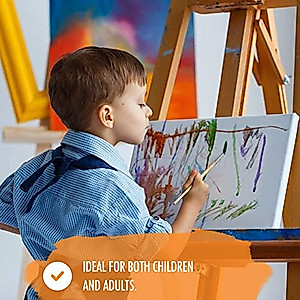 Neliblu White Canvases for Painting - Pack of 12, 8x10 Inches - Cotton Painting Canvas Boards for Oil and Acrylic Painting, Art Canvas for Dry and Wet Canvas Painting | White Canvas Board for Kids