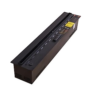 Electric Fireplace 14 Colors Adjustable Atomized Fireplace Intelligent Ultra-thin Steam 3D Simulated Flame Decoration Electronic Fireplace Decorative Fireplace ( Color : Stainless steel , Size : 1200m