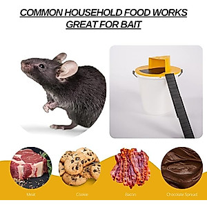 MGVDSES Mice Mouse Trap Bucket Flip Lid,Mouse Trap Bucket Indoor Outdoor,Humane Mouse Trap,Mouse Trap Bucket Lid Auto Reset | 5 Gallon Bucket Compatible | Mouse Trap Bucket Lid (2 Pack)